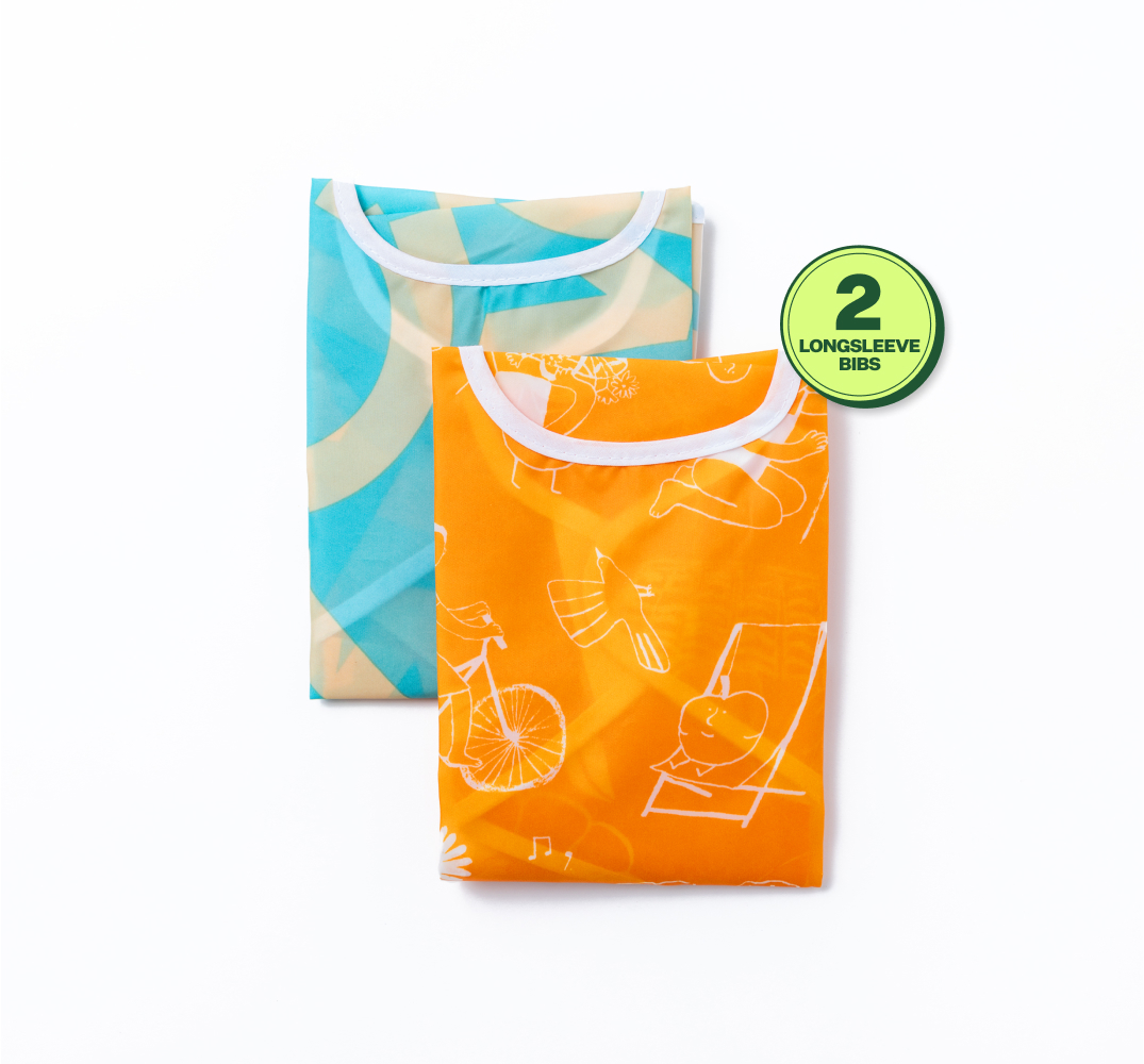 Long Sleeve Bib - 2 pk - YUMI